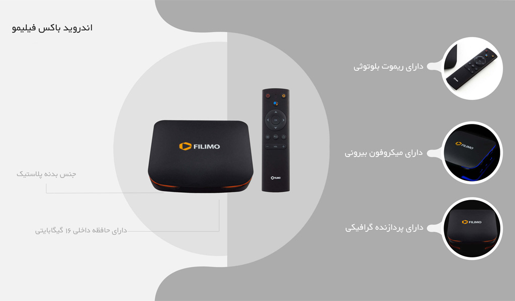 اندروید باکس فیلیمو مدل Filimo Box FB-102